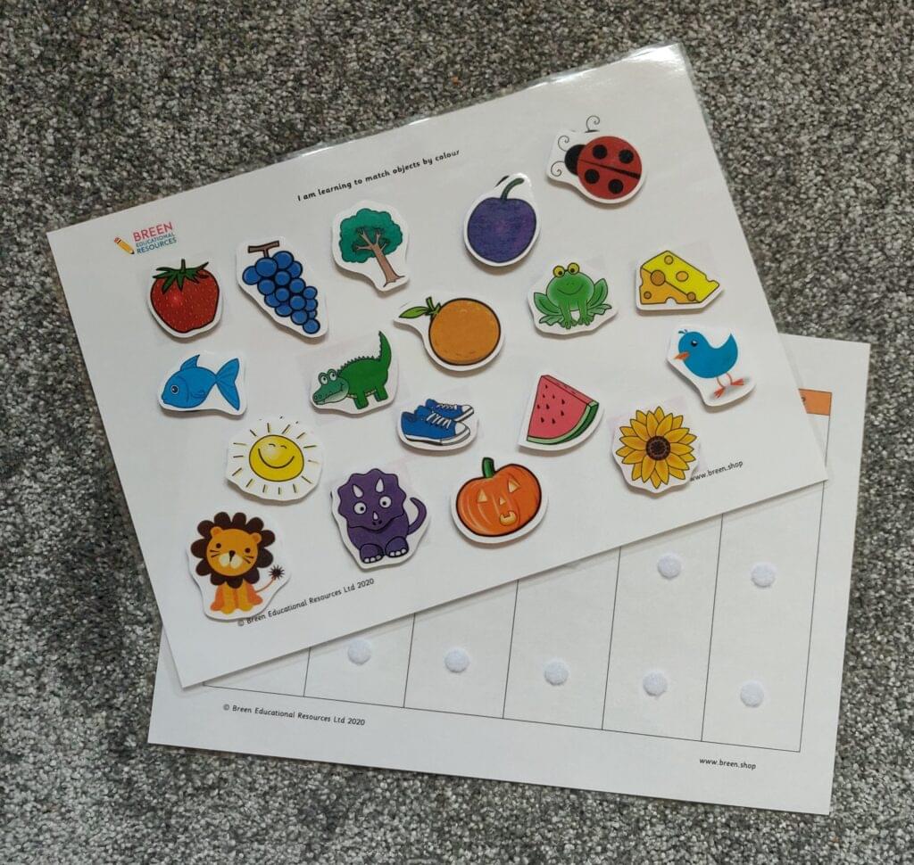 I am learning to match objects by colour - Breen Educational Resources